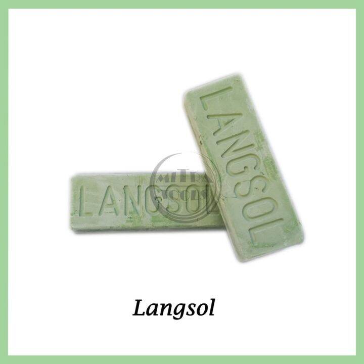 Langsol Batu Gosok Poles HIjau Sabun Poles Besi Stainless ASLI MADE IN ...
