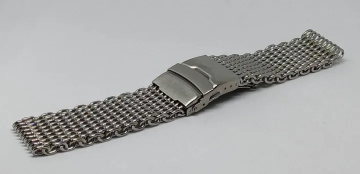Solid Stainless Mesh Bracelet 22mm For Seiko Divers And any watches ...