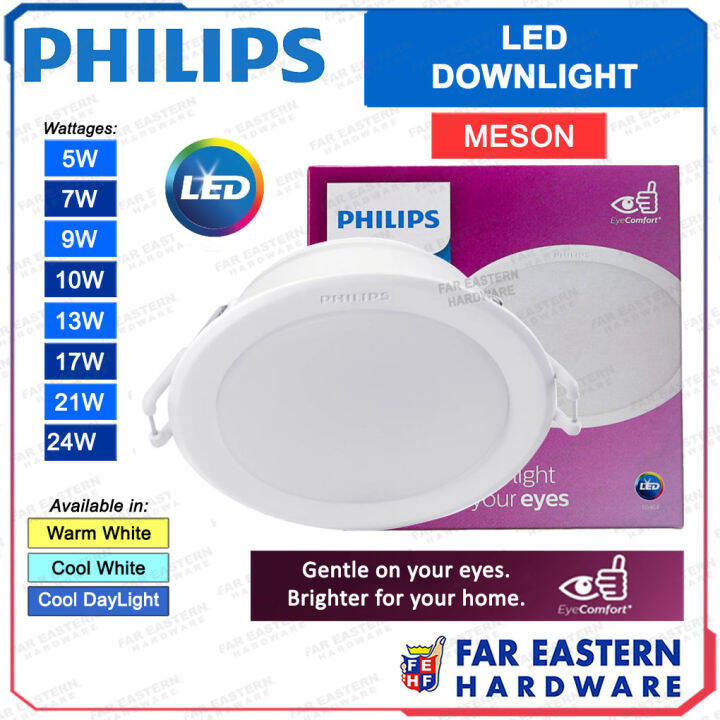 PHILIPS LED Down Light Meson Warm | Cool White / Daylight Ceiling Downlight | Lazada PH
