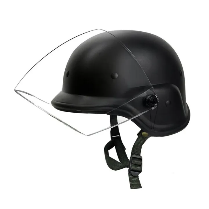 M88 helmet German helmet with mask CS tactical security guard duty riot ...