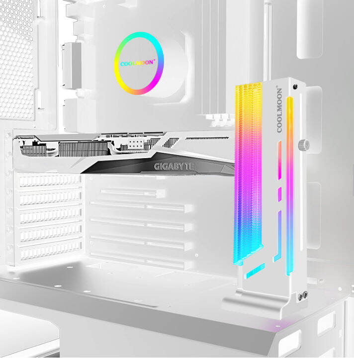 Coolmoon GH2 Graphics Card Bracket ARGB AURA SYNC Motherboard ...