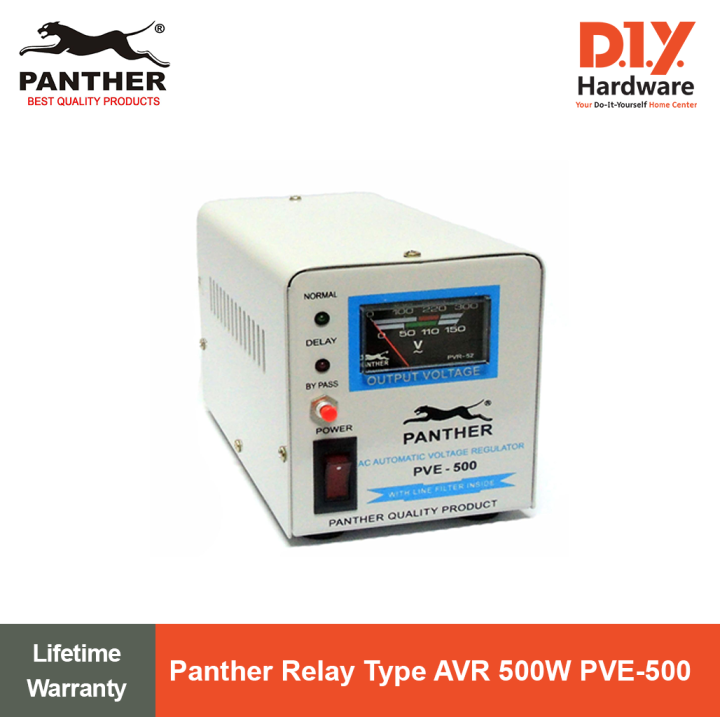Panther Automatic Voltage Regulator Relay Type 500W PVE-500 | Lazada PH
