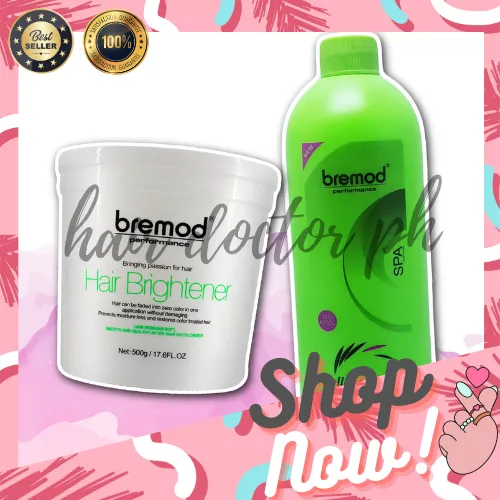 BREMOD Hair Brightener/Bleaching Powder 500g with Bremod 12% Oxidizer ...
