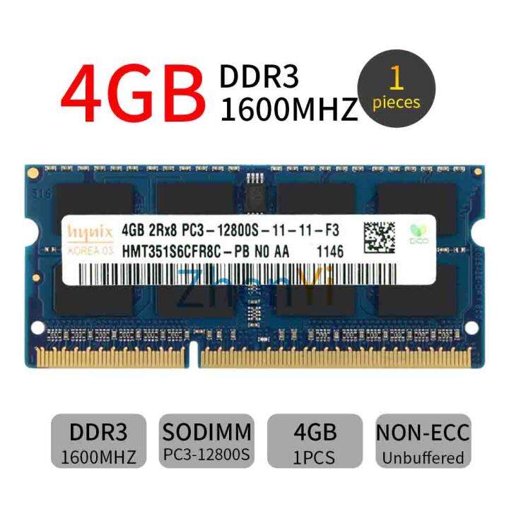 หน่วยความจำแล็ปท็อป4G 4GB DDR3 PC3 12800 1600MHz เข้ากันได้กับ DDR3 ...