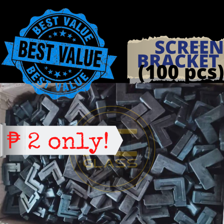 AC GLASS: CORNER BRACKET 798 - 900 Series (100 pcs/pack) | Lazada PH