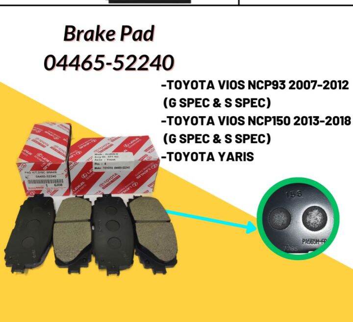 100% ORIGINAL TOYOTA VIOS NCP93 NCP150 (2007-2018) G spec & S spec ...