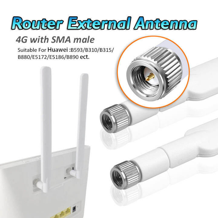 SMA Male LTE 4G External Antenna for Huawei LTE Router （2PCS） | Lazada PH