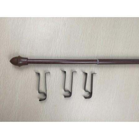 Thick(16/19mm) Curtain Rod Extendable Wooden 28” -48”(71-122cm) | Lazada PH