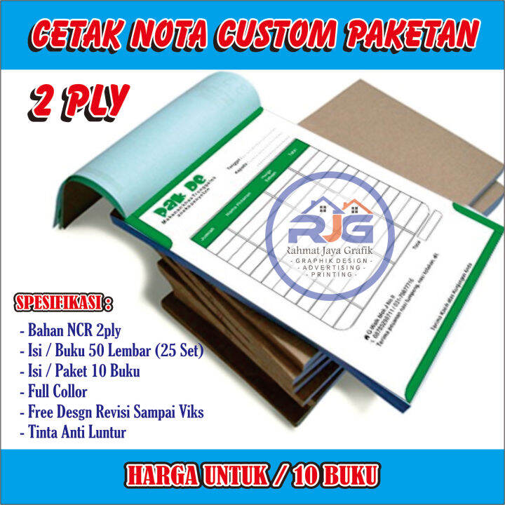Cetak Nota Custom Paketan nota olshop / nota onlineshop / nota laundry ...