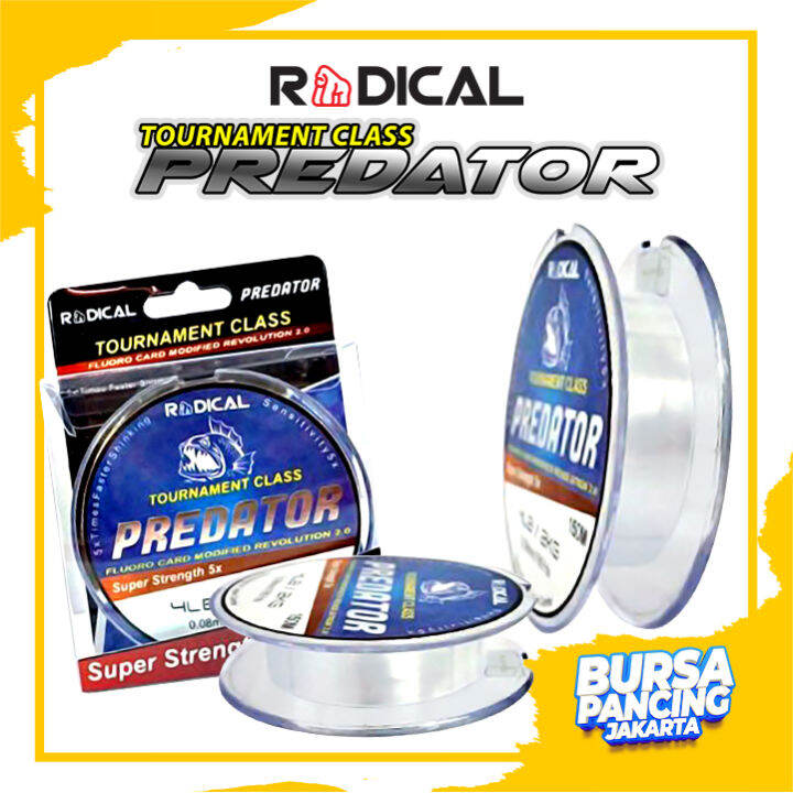 RADICAL Senar monofilament PREDATOR 150M Clear Fluoro Card Modified ...