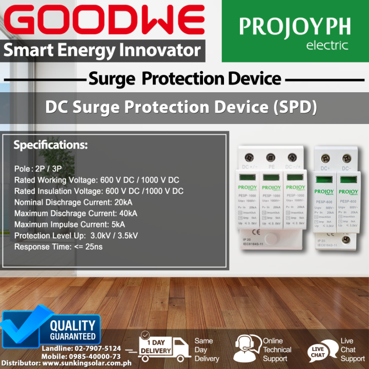 Projoy DC SPD Breaker 600v 2pole 1000v 3pole surge protection device ...