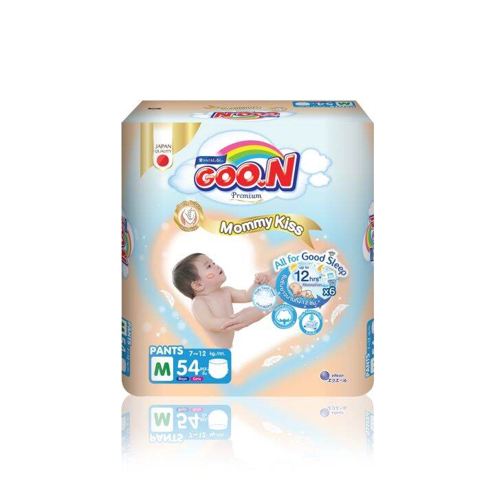 Goo.N Premium Mommy Kiss Diaper Pants M54 | Lazada PH