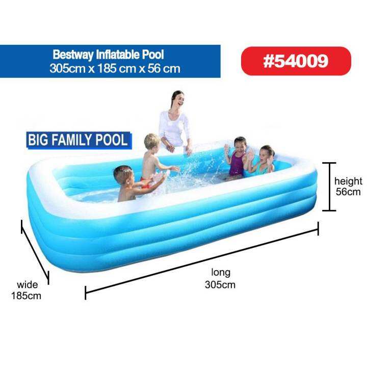 Bestway #54009 Inflatable PVC Kids Portable Ground Outdoor Swimming ...