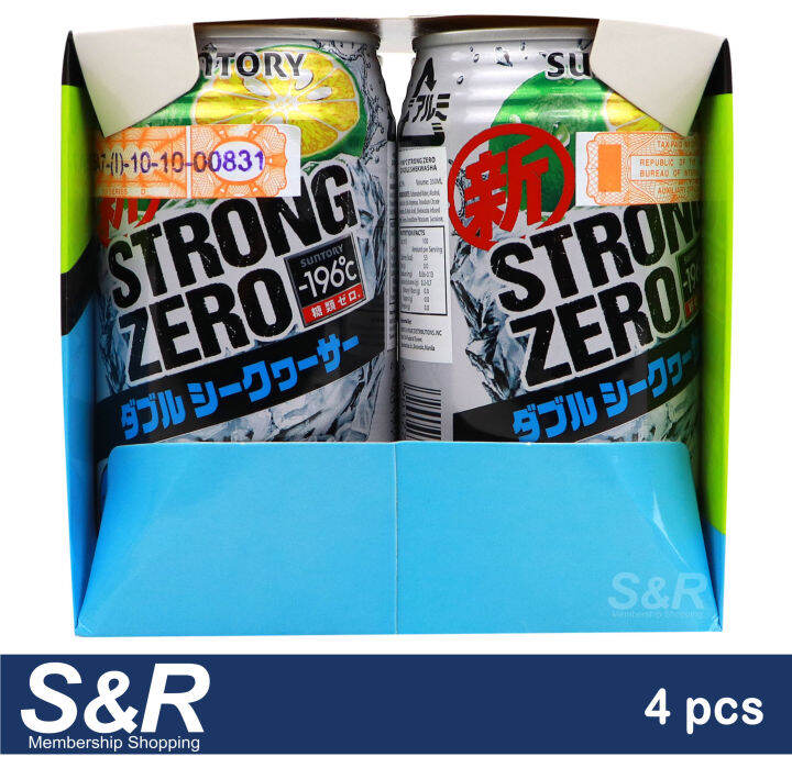 Suntory Strong Zero Double Lemon Chu-Hi (350mL x 4pcs) | Lazada PH