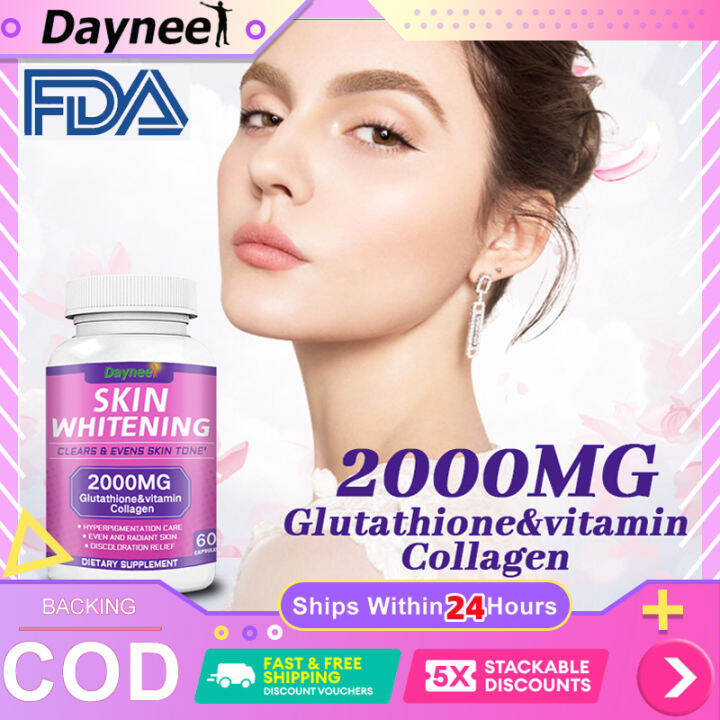 Daynee Glutathione and collagen age defy whitening glowing skin capsule ...