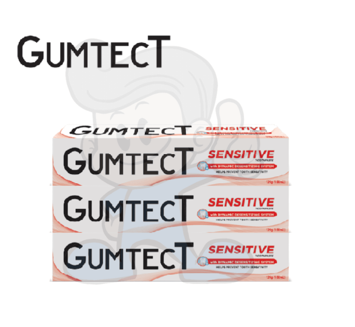 Gumtect Sensitive Toothpaste (3 x 129 g) | Lazada PH