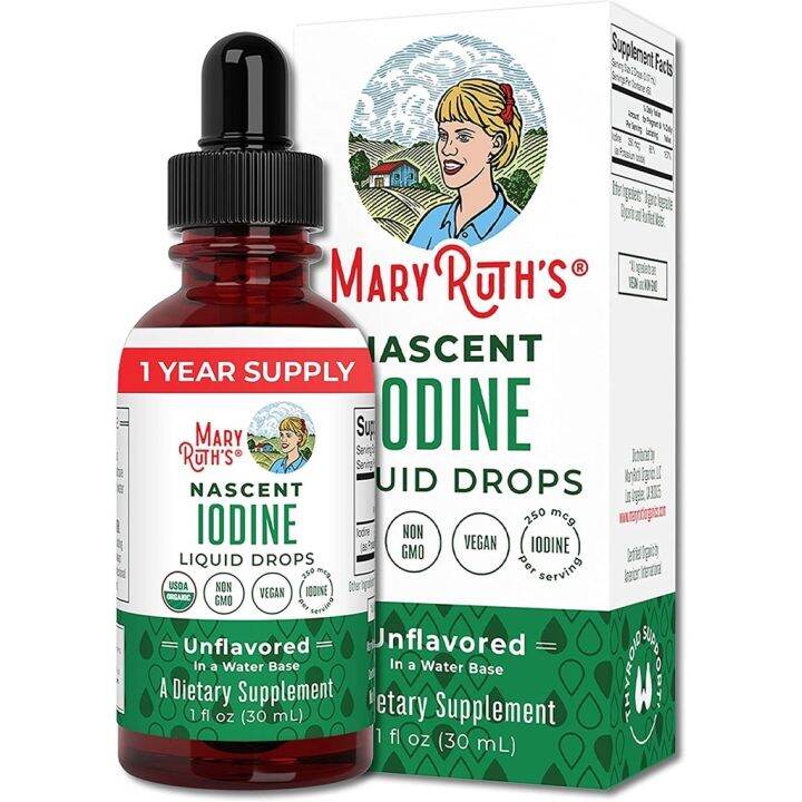 Mary Ruths Organics Nascent Iodine liquid drops 30 mL | Lazada.co.th