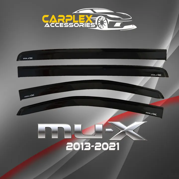 Carplex MUX 2013- 2021 Black OEM Type Rain Guard Window Visor Car rain ...
