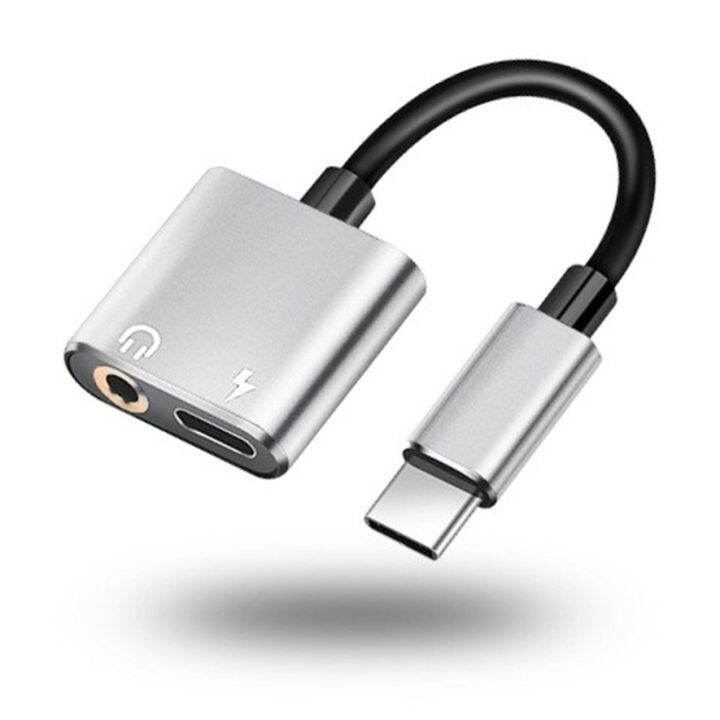 ANGEL 2 In 1 USB Type-C To 3.5mm Socket Adapter Type C Charge Audio ...