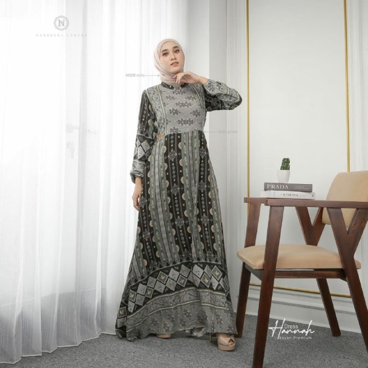 GAMIS HANNAH DRESS BY NADHEERA LUXURY | Lazada Indonesia