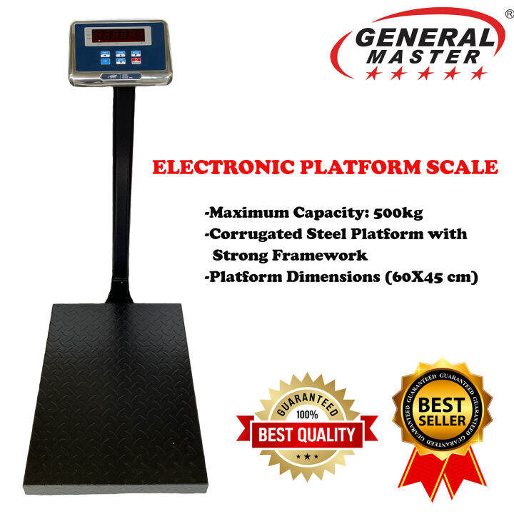 General Master Electronic Platform Scale 500kg Lazada Ph