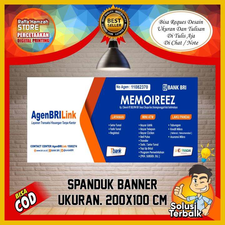 Spanduk Banner Agen BRI LINK Custome Spanduk Agen Bri LINK Baner Agen ...