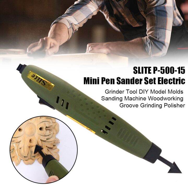 AUBTOOL SLITE P-500-15 Mini Pen Sander Set Electric Grinder Tool DIY ...