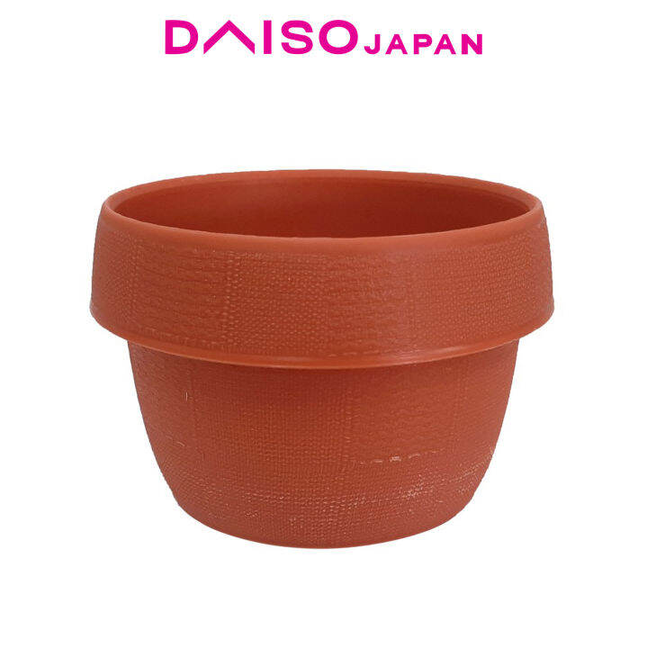 Daiso Group Planting Pot Round Brown | Lazada PH
