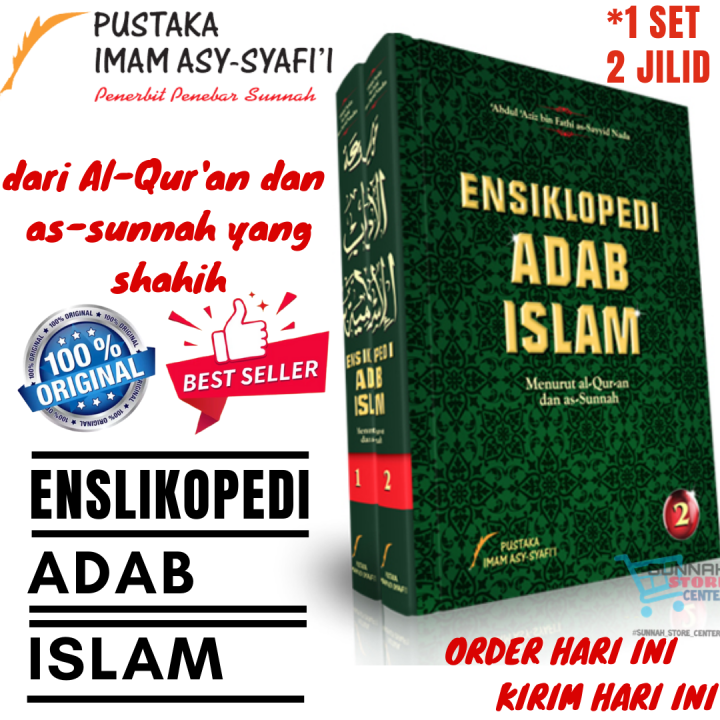 Buku ensiklopedi adab islam 1 set isi 2 jilid pustaka imam syafii ...