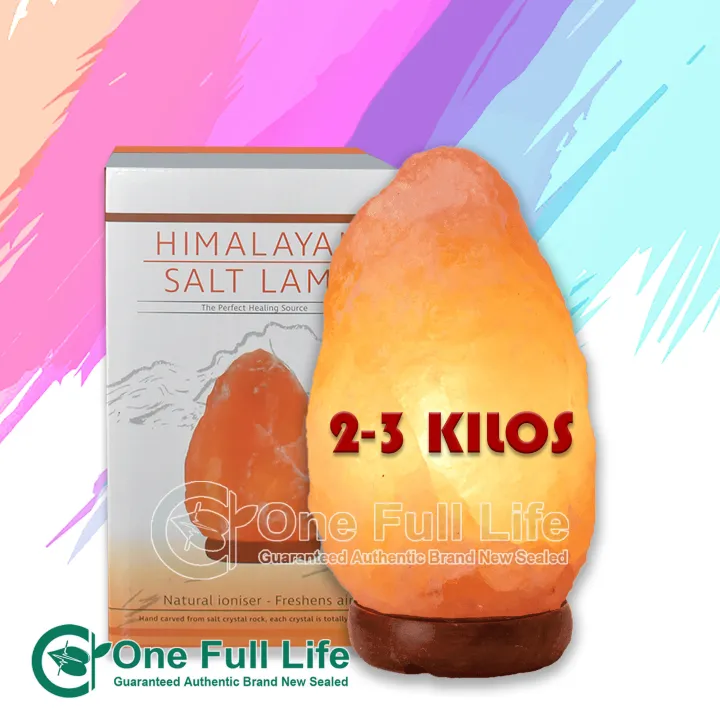 Authentic Himalayan Salt Lamp with Dimmer 2-3kg | Lazada PH