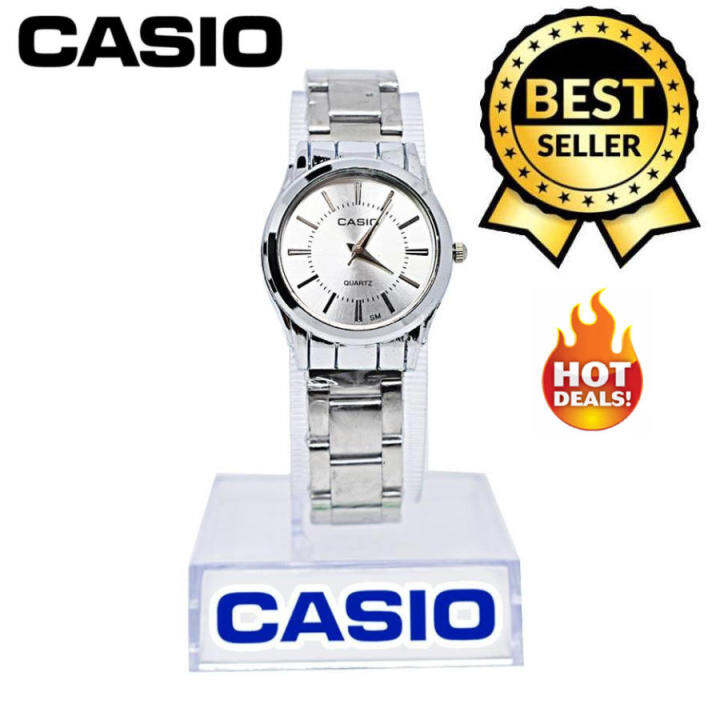 Casio BEST SELLER Automatic Hand Movement Stainless Steel All Silver ...