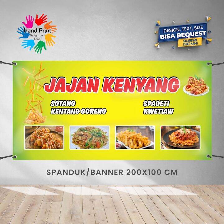 Spanduk Banner Warung Angkringan Jajanan Kenyang Sotang Kentang Goreng ...