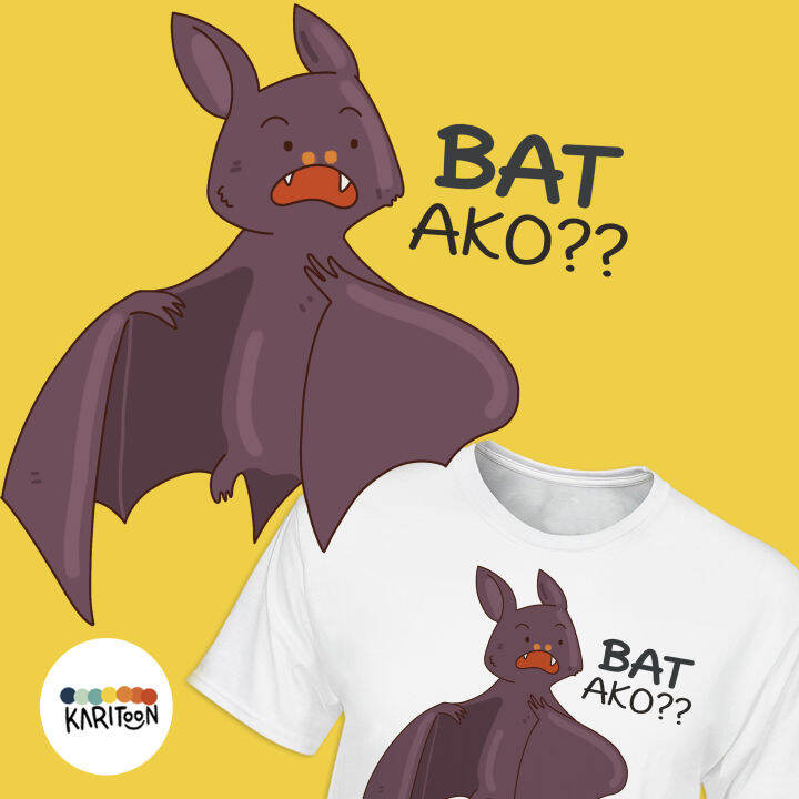 BAT AKO karitoon shirt | Lazada PH