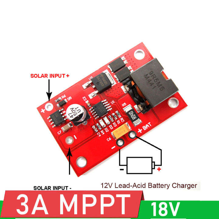 MPPT Solar Panel Controller 18V 3A Solar Power Manager Module Buck 12V ...