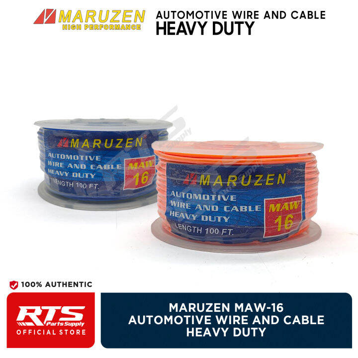 Maruzen MAW-16 Automotive Wire and Cable Heavy Duty 0.22 x 27 x 100ft ...