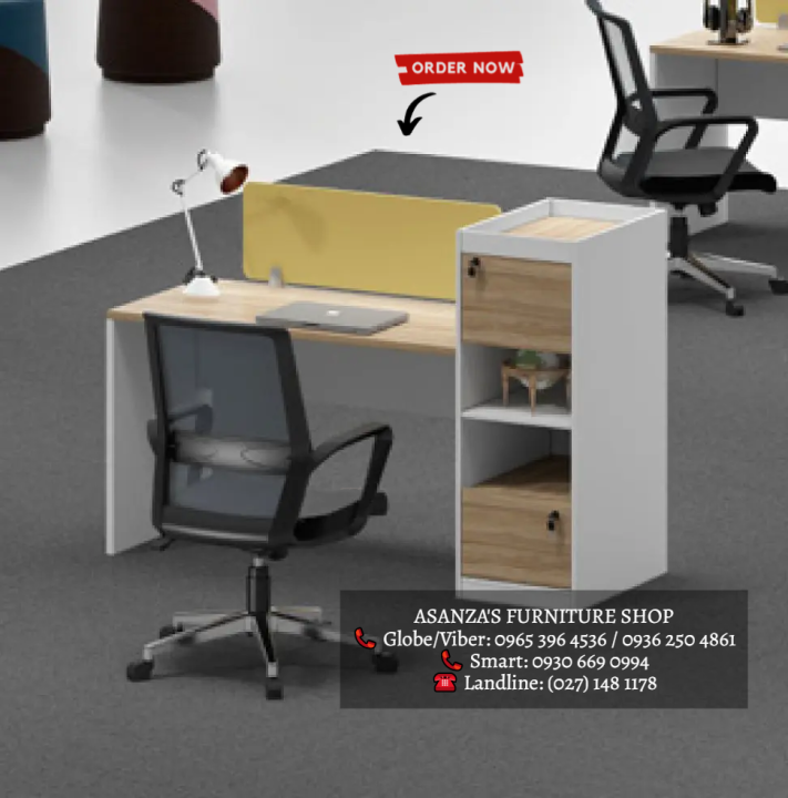 CUSTOMIZED WORKSTATION DESK WITH SCREEN PANEL DIVIDER-PARTITION | Lazada PH