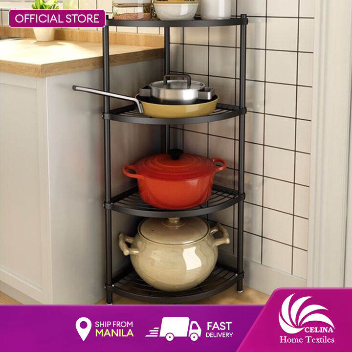 Installation-Free Folding Racks Triangle Storage Rack Kitchen Corner ...