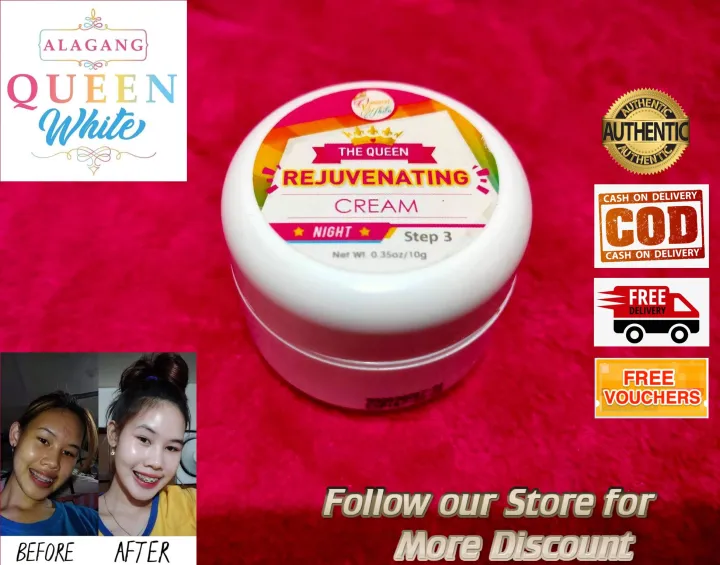 Queen White Rejuvenating Cream - Authentic (Glass Skin, Anti Acne, Anti ...