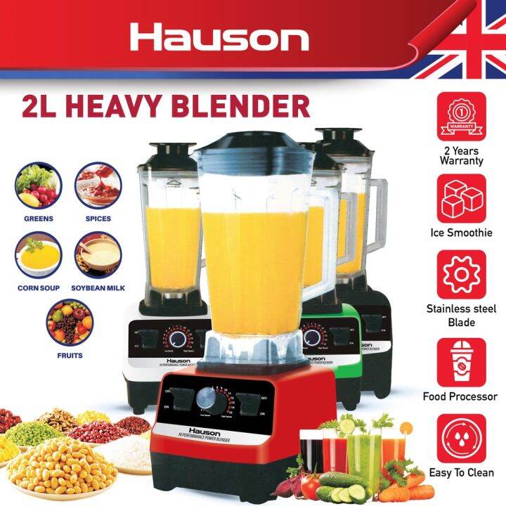Hauson 2L Blender Mixer Juicer Heavy Duty Blender Pengisar Tugas Berat ...