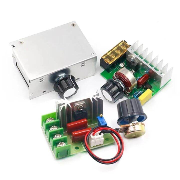 [AMMLO] 2000/4000W High Power Thyristor Electronic Voltage AC 220V Regulator Dimming Speed ...