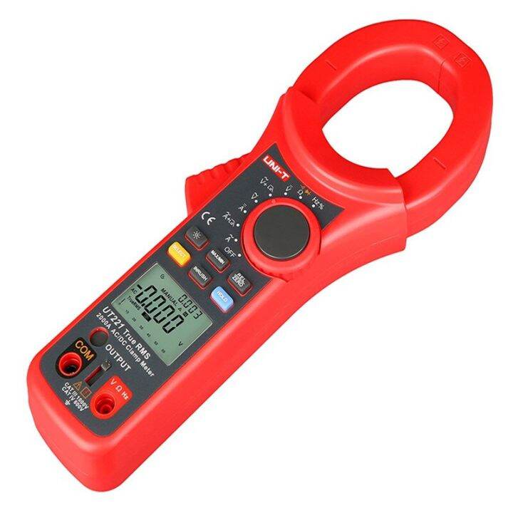 UNI-T UT221 AC DC 2000A Digital Clamp Meter True RMS Ammeter Resistor ...