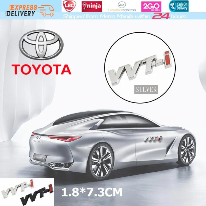 Chrome Plate 3D Metal VVTI Sticker Logo Metal Emblem Sticker VVTi Logo ...
