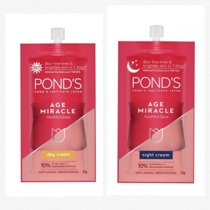 Ponds Age Miracle Youthful Glow Day/Night Cream 5g Sachet | Lazada PH