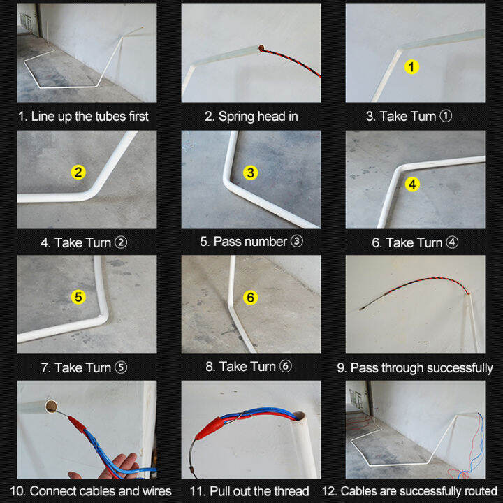 【In stock】Threader Electrical Steel Wire Threader Pipe Threader Lead ...