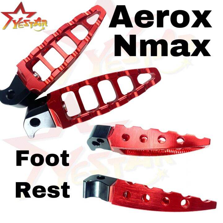 COD 1 PAIR Yamaha Nmax / Aerox Foot Rest Full Cnc Alloy Step Nut ...