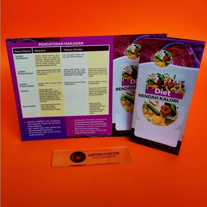Leaflet/brosur Diet Rendah Kalori, Cara mengatur Diet, Leaflet/brosur ...
