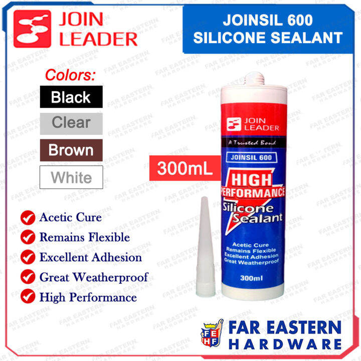 JOINSIL Silicon Sealant Acetic Cure Clear | White | Brown | Black 300ml ...