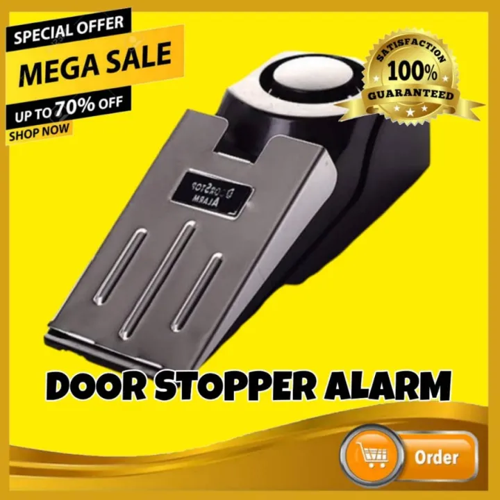 Door Stop Stopper Alarm Block Blocking System Anti-Theft Burglar Stop ...