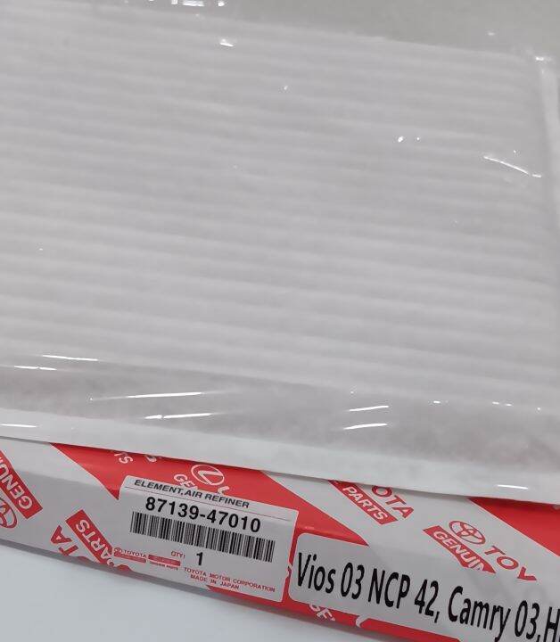 AIR COND FILTER 87139-47010 for TOYOTA VIOS NCP42, CAMRY ACV30, ESTIMA ...