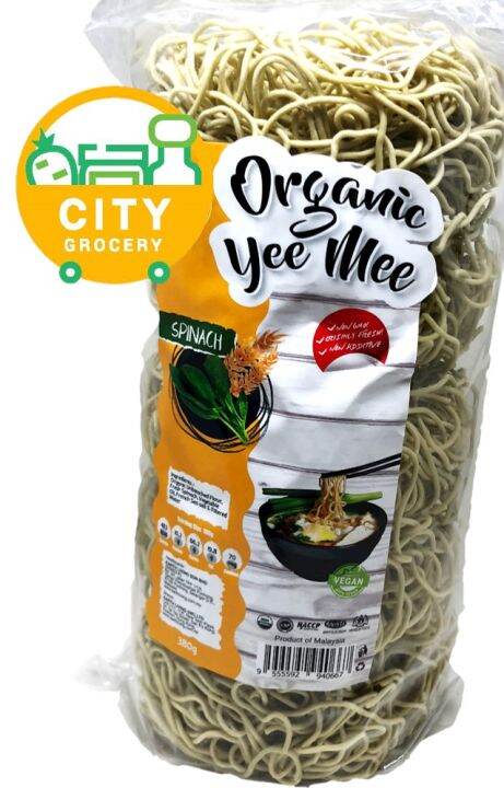 Earth Organic Organic Spinach Yee Mee 380gm | Lazada